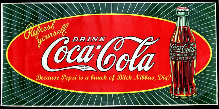 Coca-Cola fires the first shots of The Cola War (1902, colorized) - 9GAG