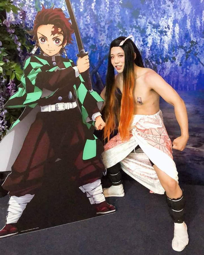 Cursed nezuko.... pretty cool tbh - 9GAG