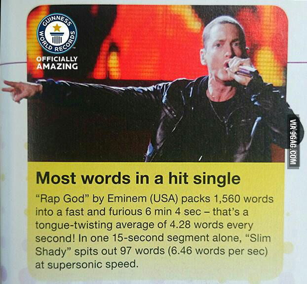 The true rap god! - 9GAG