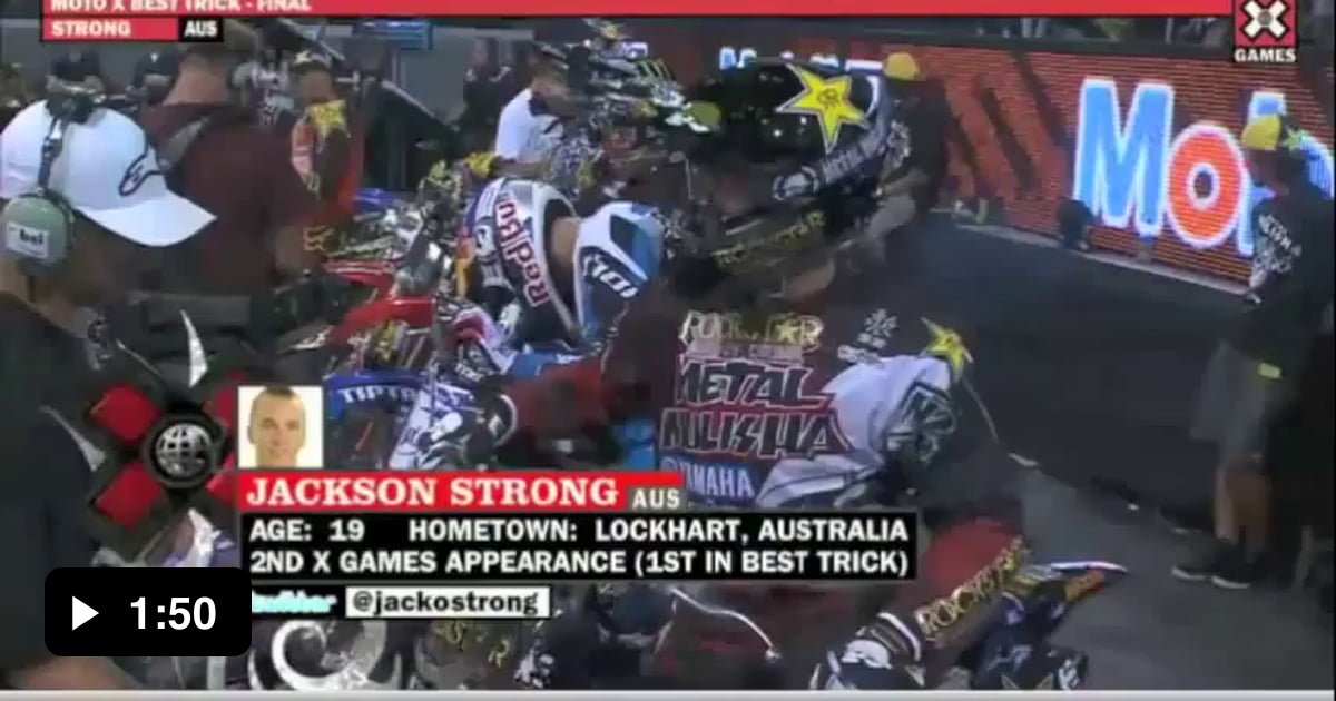 Jackson "Jacko" Strong did a Front Flip for Gold Medal in X-Games - 9GAG