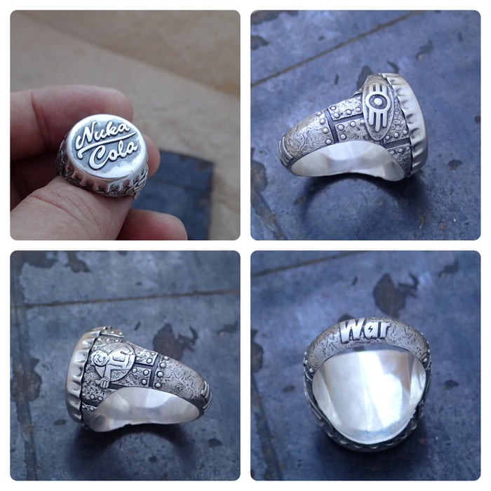Hooray! Finally I have finished my Fallout ring. My design, made of ...