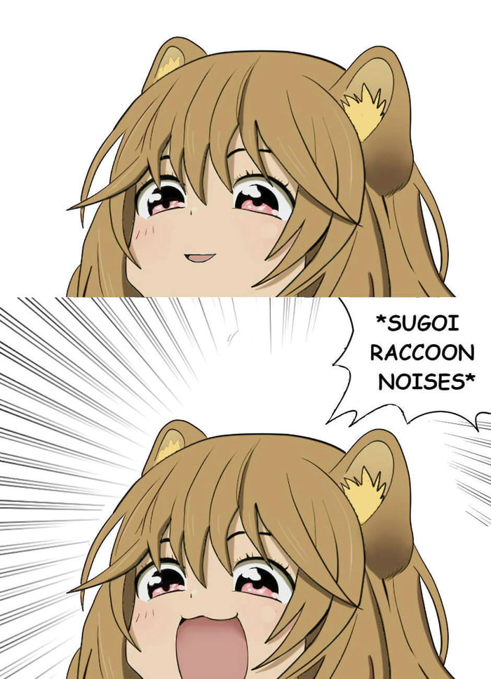 Sugoi Raccoon noises colorized - 9GAG
