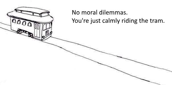 Tram without dilemmas. - 9GAG