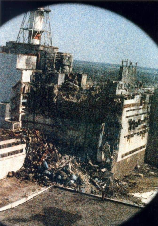 This is the only existing photo of Chernobyl taken on the morning of ...