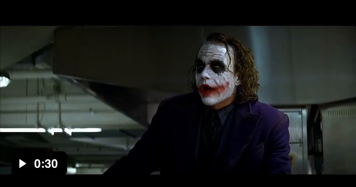 The Dark Knight (2008): The Famous Joker pencil scene was shot in 2 ...