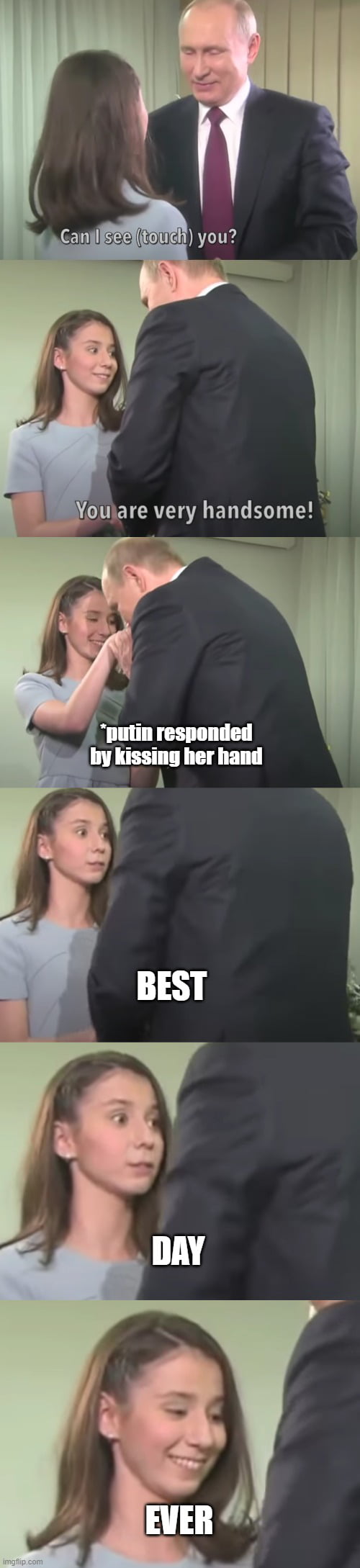 *the girl is blind - 9GAG