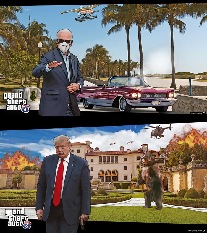 GTA 6 loading screen concepts (US Elections Edition) - 9GAG
