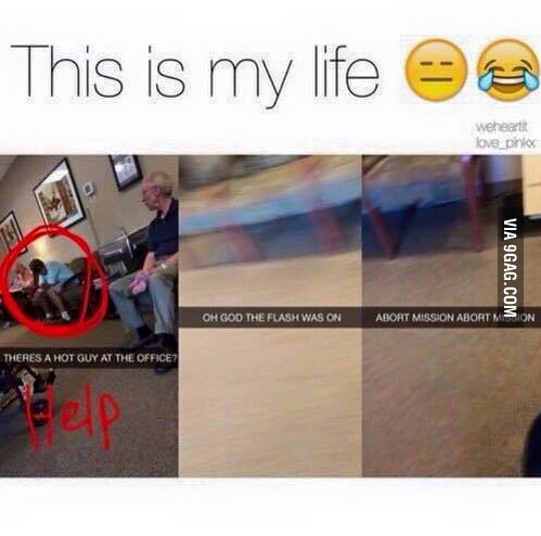 When you accidentally leave the camera flash on - 9GAG