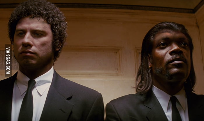 Pulp Fiction face swap - 9GAG