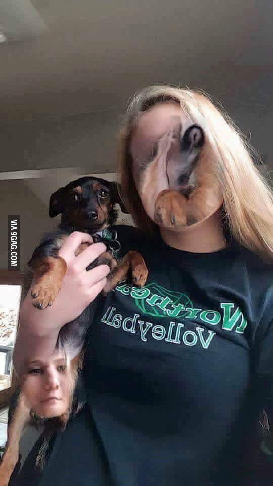 Face swap gone horribly horribly wrong... - 9GAG