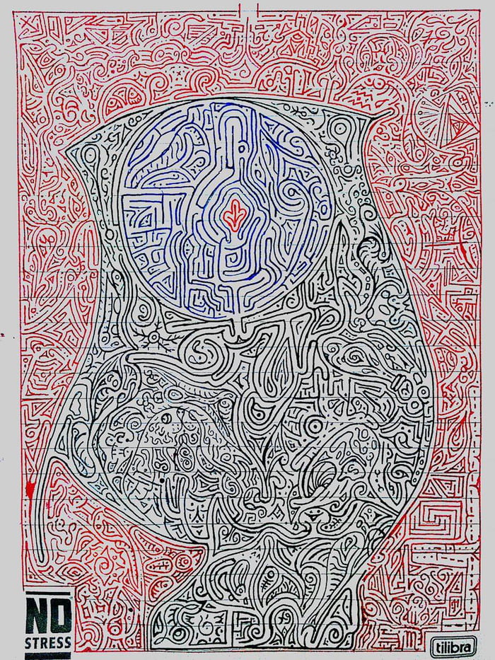 This is a maze. Side quest: find the 12 symbols of the zodiac. - 9GAG