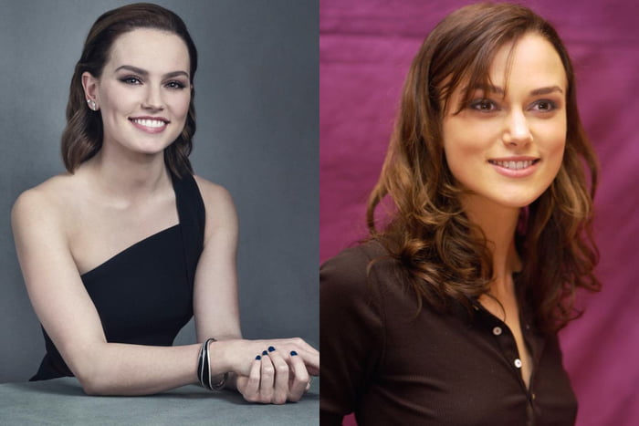 Anybody else think that Daisy Ridley looks a lot like Keira Knightley ...