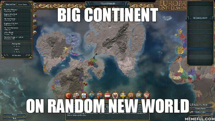 Someone know how to modify the random new world to get bigger continent ? - 9GAG