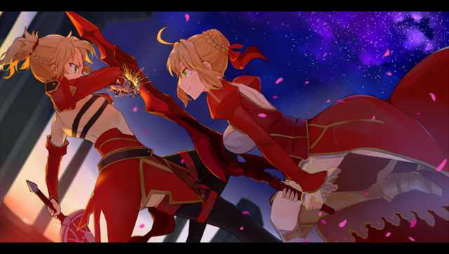 Saber of Red vs Red Saber - 9GAG