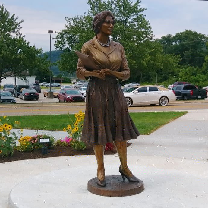 This is the new statue of Katherine Johnson at West Virginia State ...