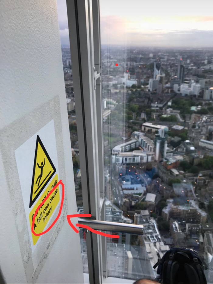 Security at The Shard in London giving the best advices... - 9GAG