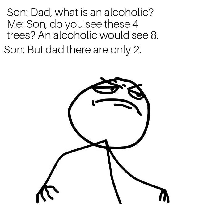 Akcohol is no solution but a destillate - 9GAG