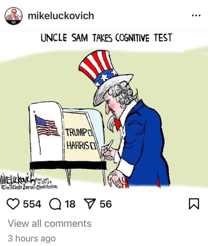 At this point, America needs to take a cognitive test - 9GAG