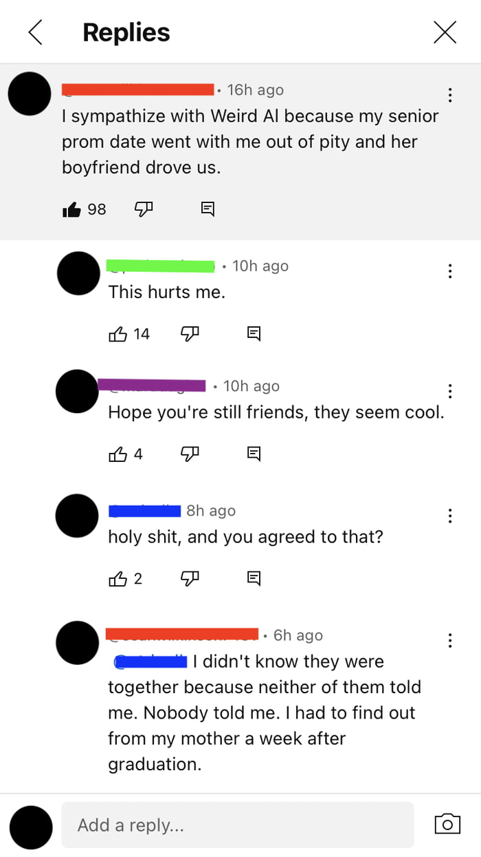 Funniest, but also maybe saddest, YouTube comment thread I've ever seen. - 9GAG