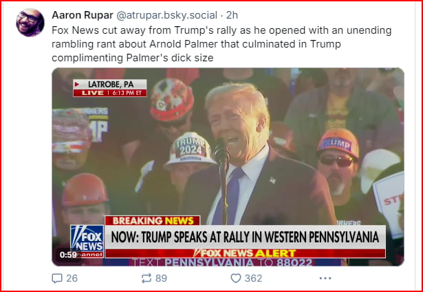 NYT: Why will Harris not discuss Arnold Palmer's dick size? - 9GAG