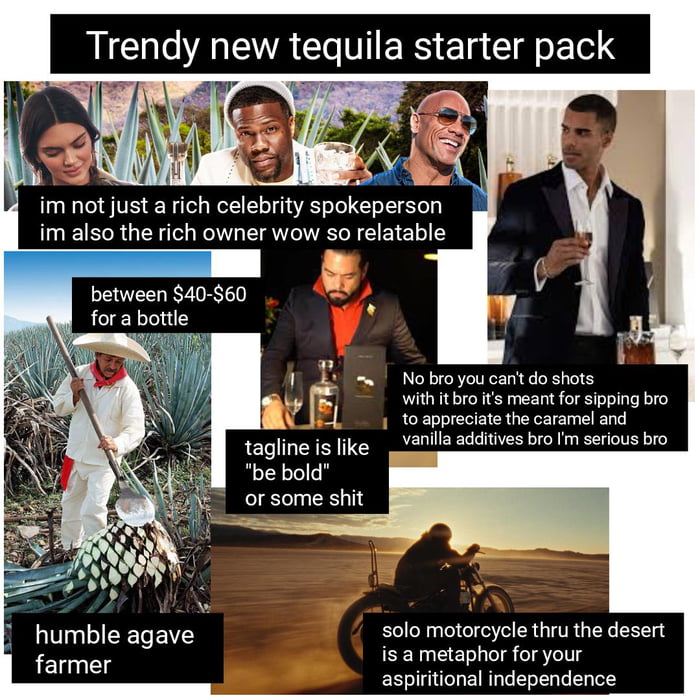 Trendy new tequila starter pack - 9GAG