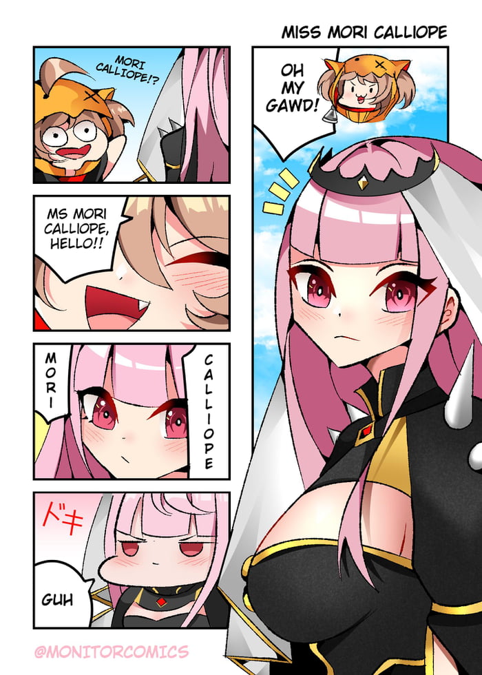 Miss Mori Calliope (Comic by MonitorComics) - 9GAG