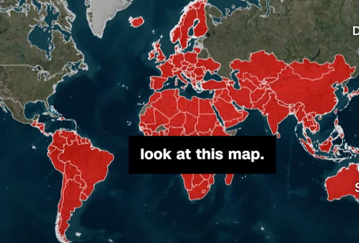 Russia is one of the countries that didn’t receive tariffs. (All countries in Red received a ...