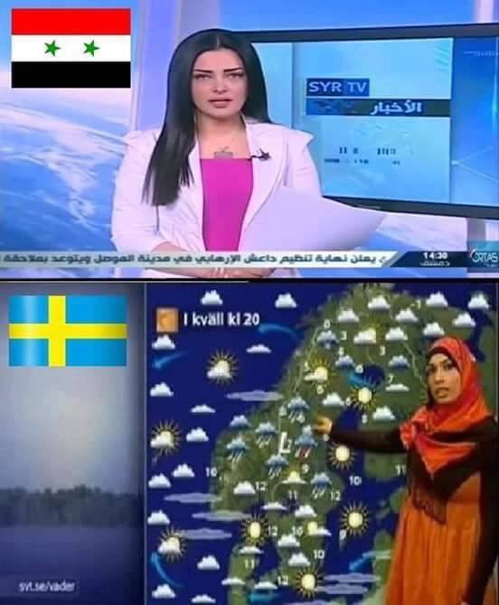 Syrian TV vs Swedish TV - 9GAG
