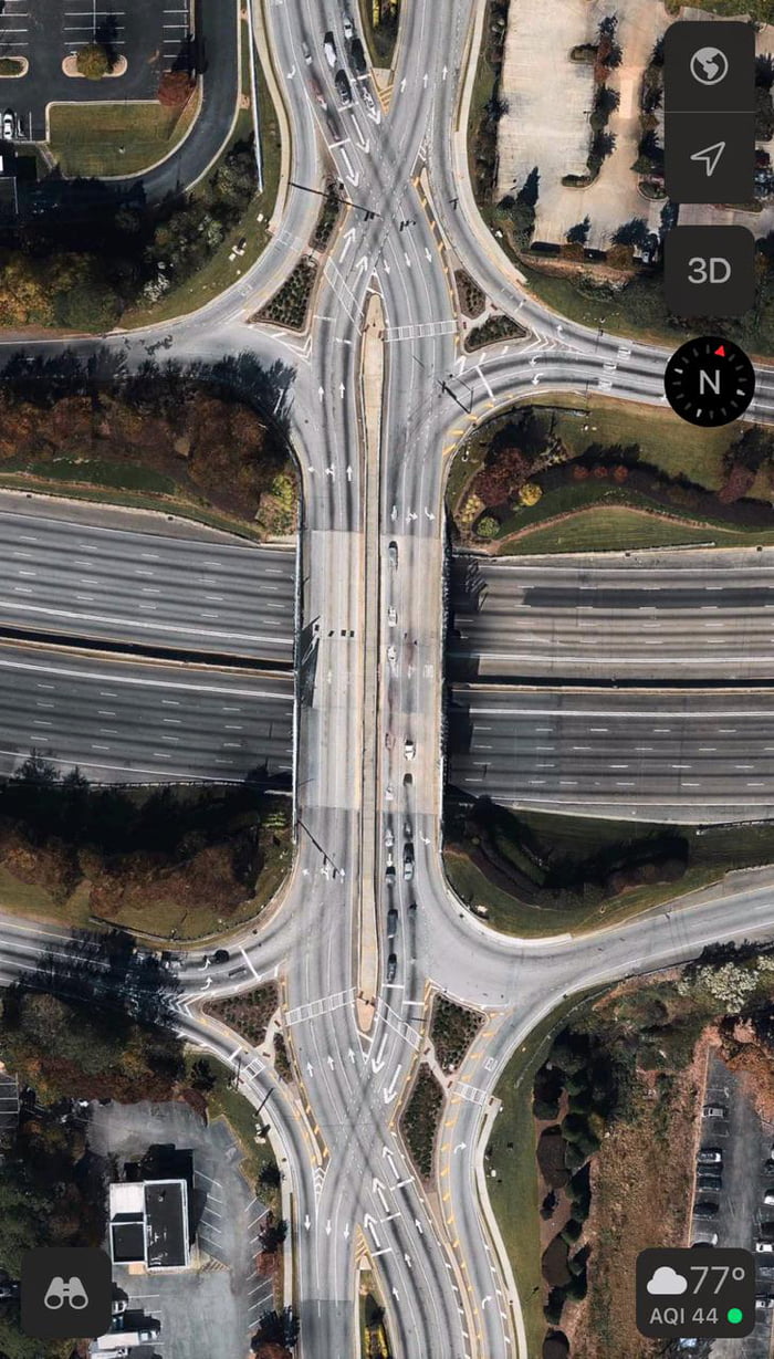 If Dr. Seuss designed a bridge. Jimmy Carter Blvd. in Norcross, GA. - 9GAG