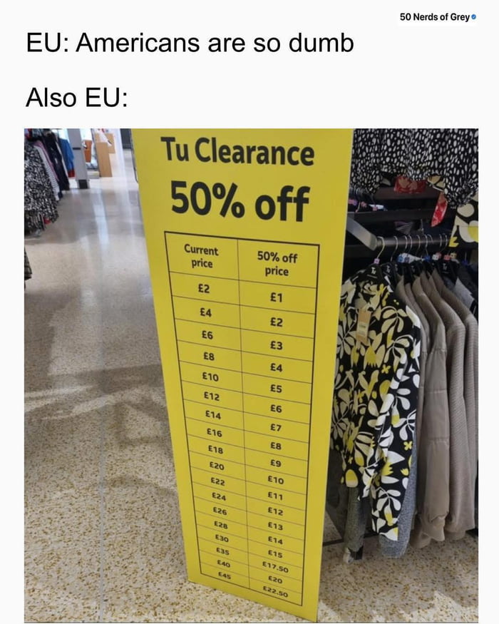 Just in case you needed a quick reference guide for 50% off - 9GAG