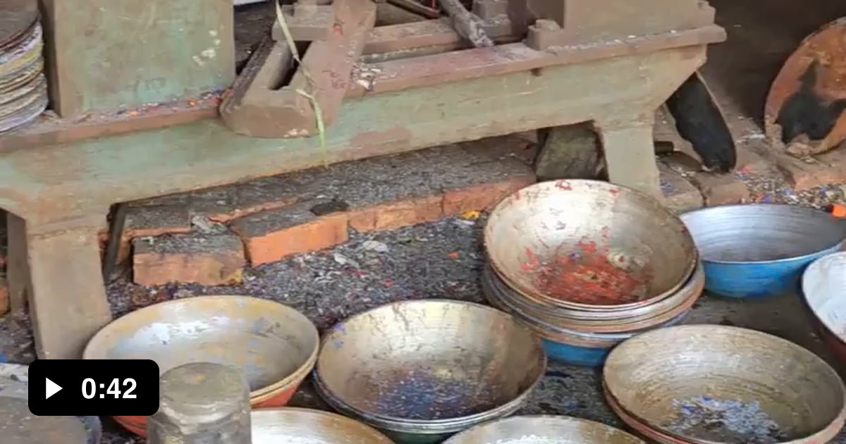 Crafting metal bowls with skill on a lathe. - 9GAG
