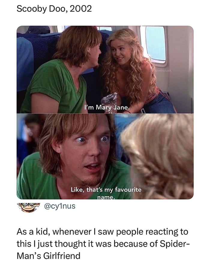Wait, the Scooby Doo Mary Jane joke wasn't about Spider-Man? - 9GAG