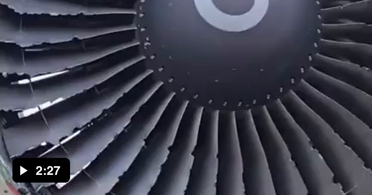 Damage to an airplane engine after a bird strike - 9GAG