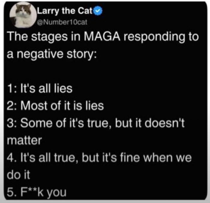 5 Stages of MAGA - 9GAG