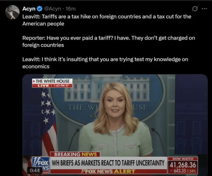 Why do I get the feeling people don't really know how tariffs work! - 9GAG