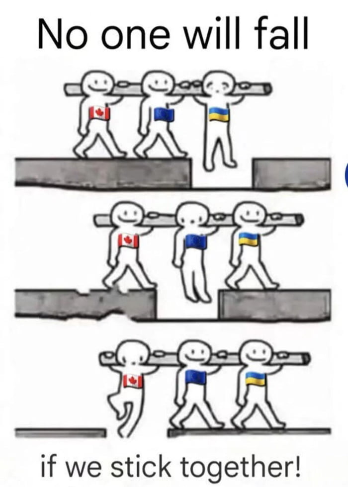 No one will fall, if we stick together! (credit: nstuch120) - 9GAG