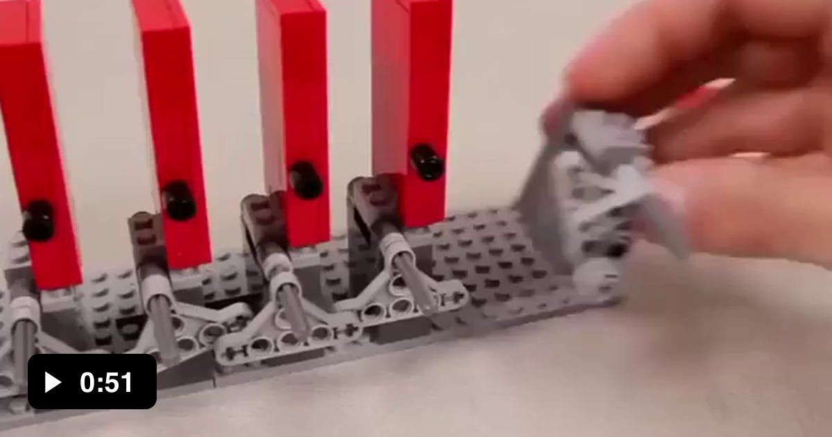 Making an Infinite LEGO Domino Ring until the train catches up ...