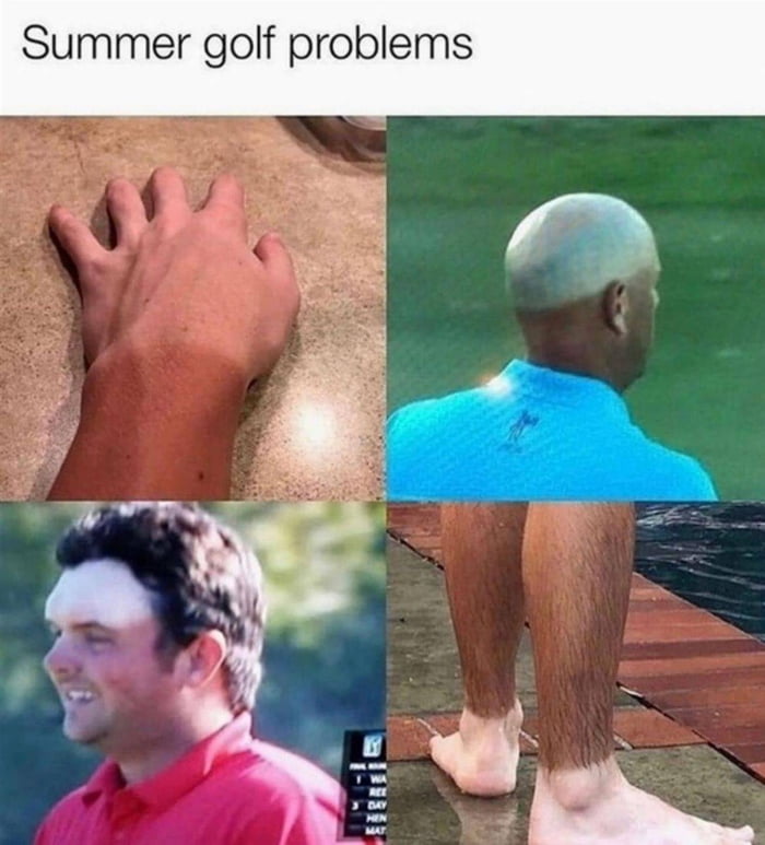 Golf tan lines are a different breed - 9GAG