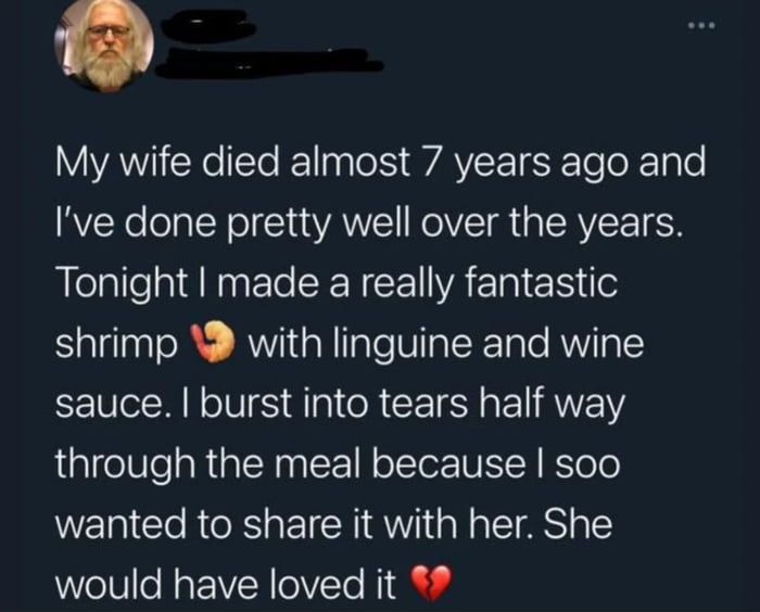 A poignant reminder that love transcends time and even the best shrimp linguine can't fill the ...