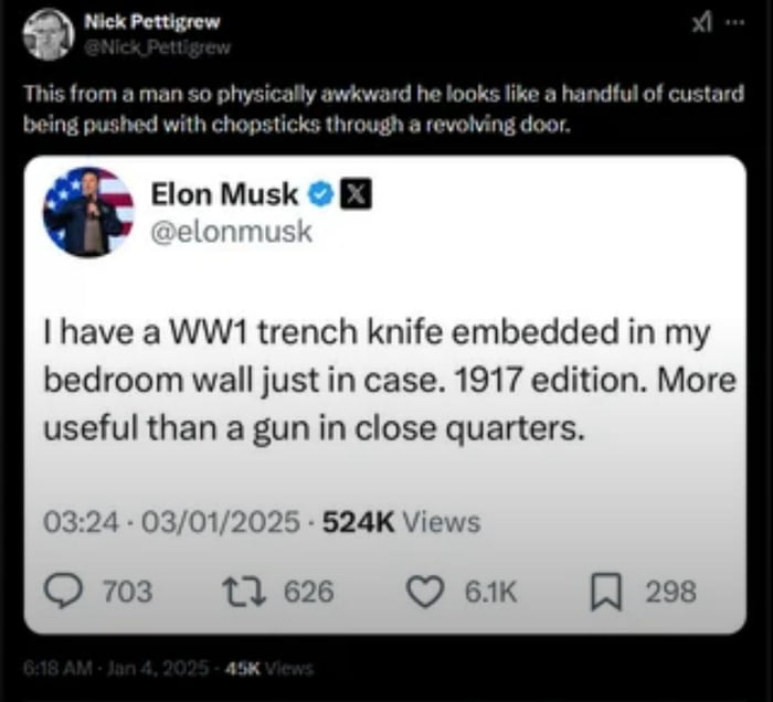 This may be the most accurate physical description of Elon Musk. - 9GAG