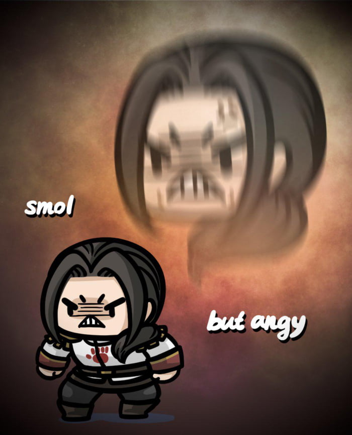 Smol but angy (art by @Echo_d09) - 9GAG