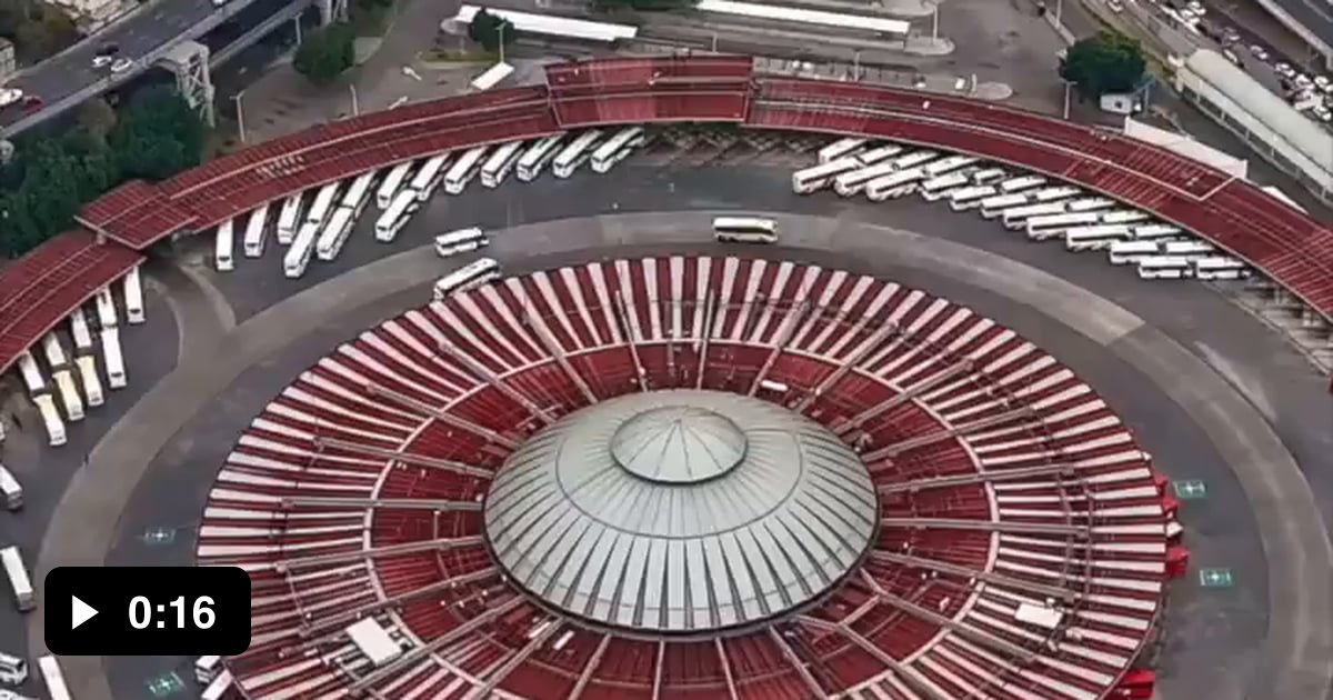 Circular bus depot in Mexico - 9GAG