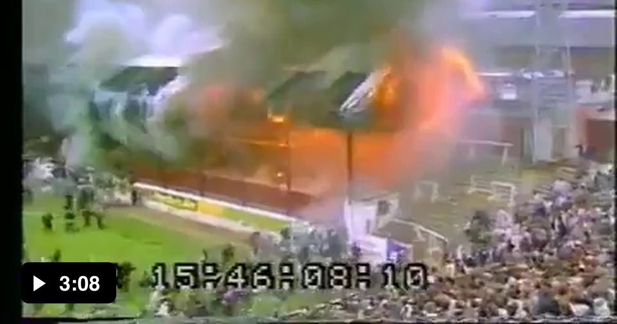 On May 11, 1985, a fire broke out in the stands at Valley Parade ...