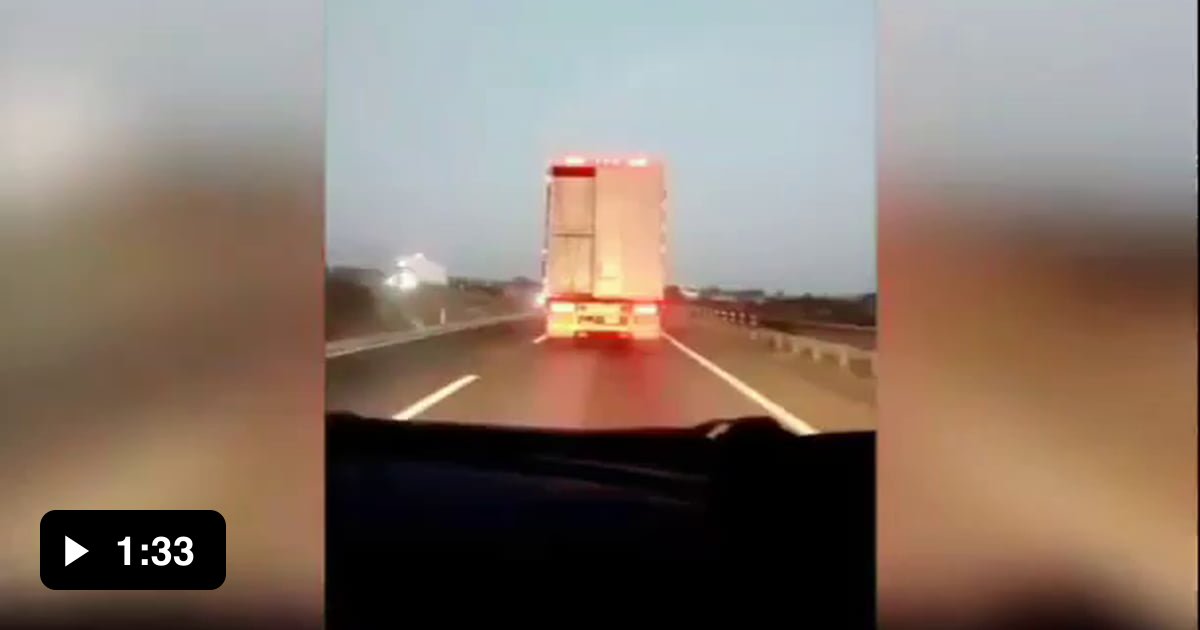 Trucker swerving across lanes to block everybody from passing them tips ...