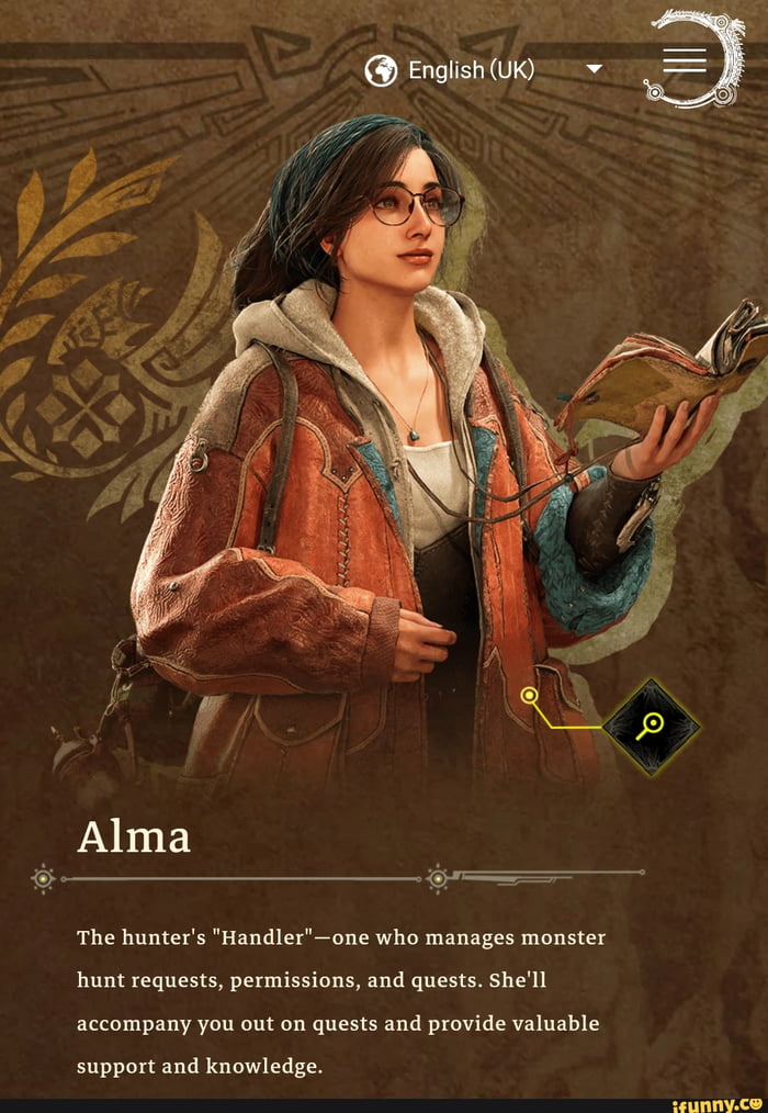 This NPC reminds me of someone ( monster hunter wild ) - 9GAG