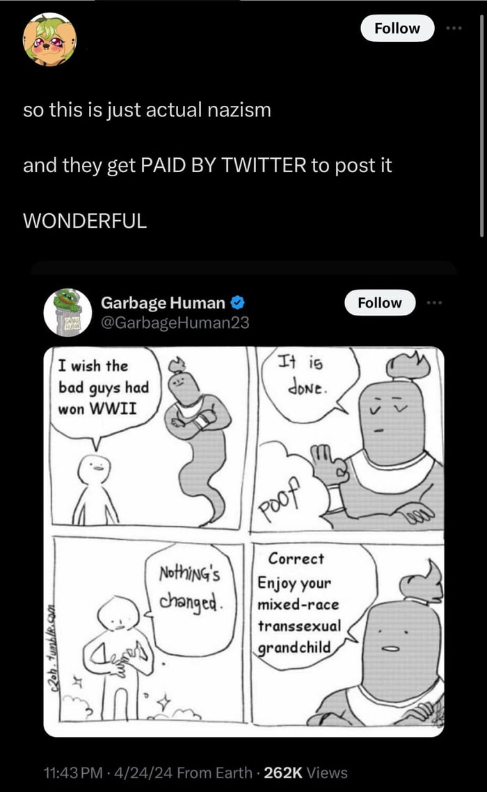 Garbage Human is a garbage human - 9GAG
