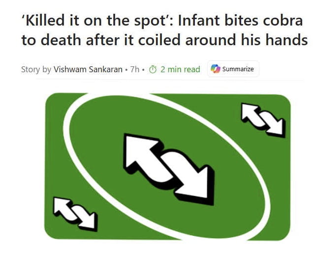 Snek gets reversed - 9GAG