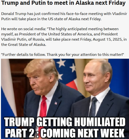 Guarantee Trump is gonna backstab Ukraine next week to lick Putin's boots. Thats what he always ...