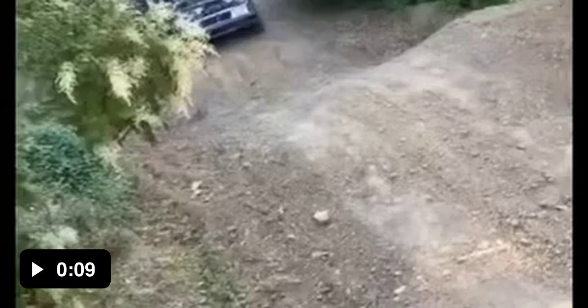 Idiots go off road, bounce real good. - 9GAG