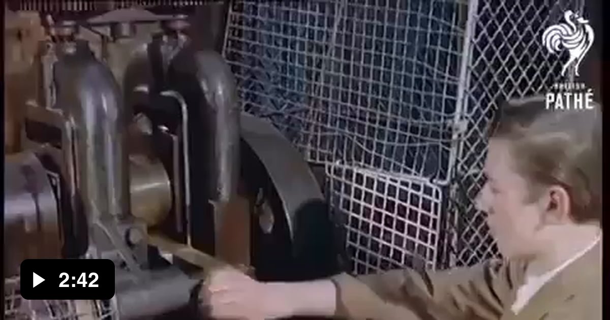 The Art of Gold Beating to Create Gold Leaf - from British Pathé TV ...